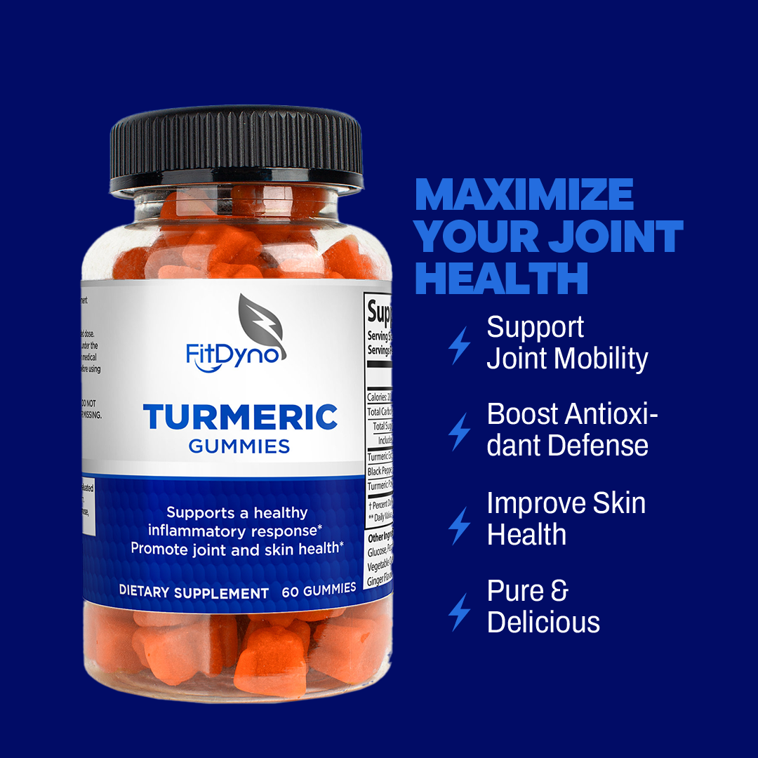 Turmeric Gummies with Black Pepper Extract – FitDyno